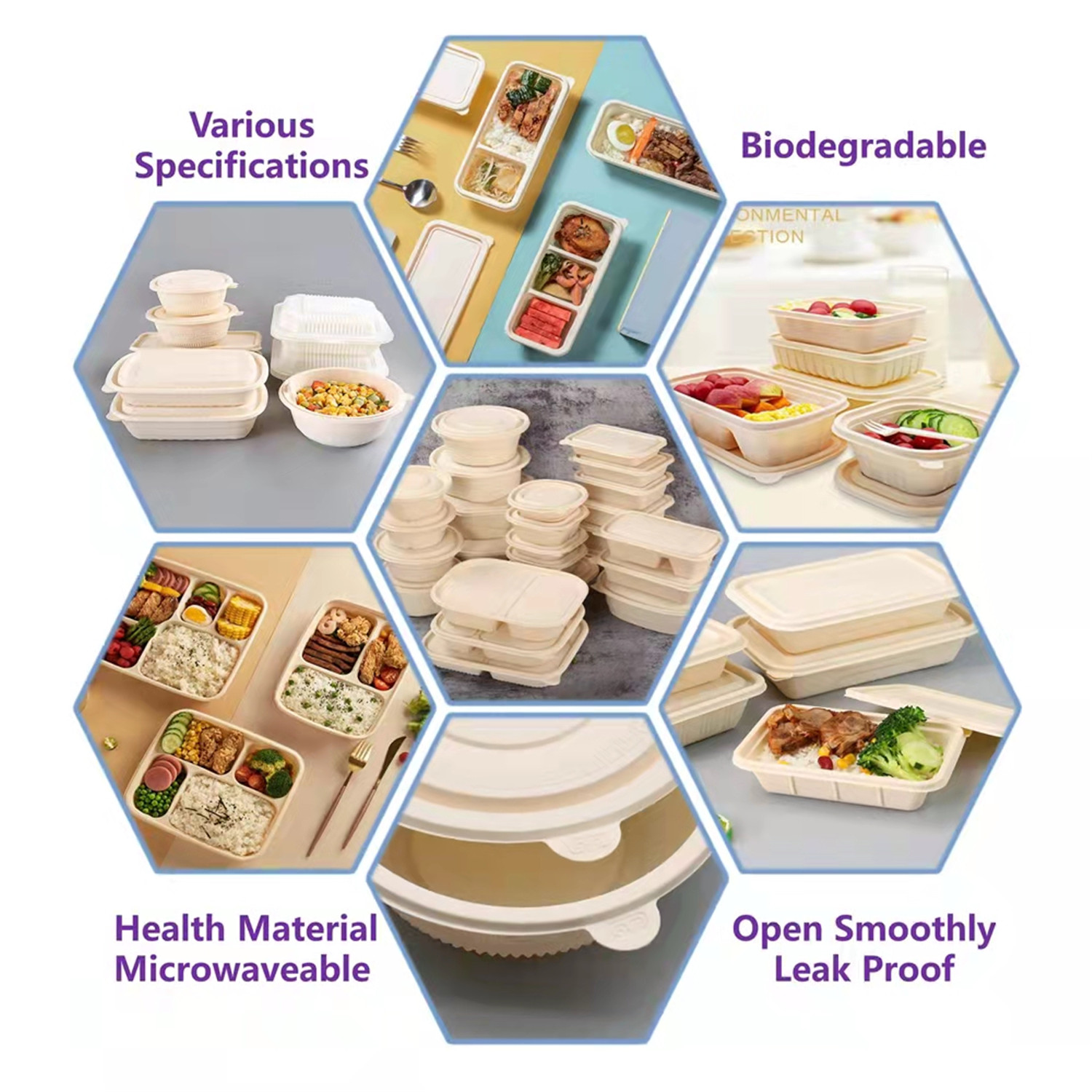 Cornstarch containers, Plates, Bowls, Clamshell Boxes - Buy Cornstarch ...
